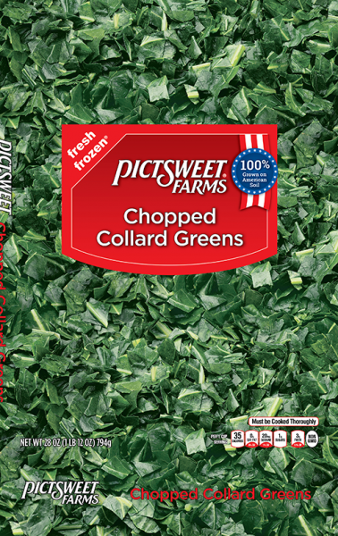Chopped Collard Greens - Clear Bag - Vegetables - PictSweet Farms